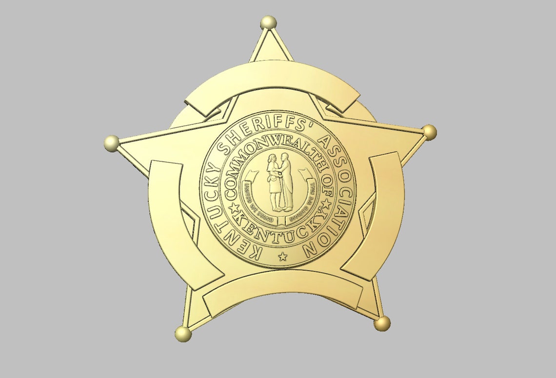 3d File CNC Model Police Kentucky Sheriffs Badge | Etsy 3d File CNC Model Police Kentucky Sheriffs Badge | Etsy