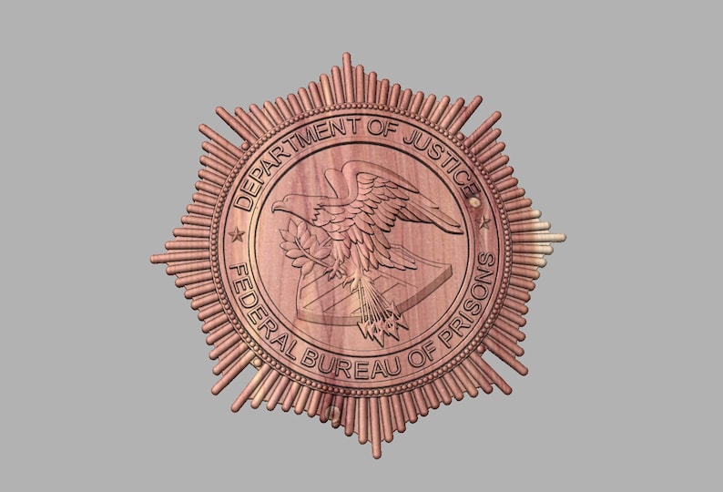 Federal Bureau of Prison Badge Plaque | Etsy