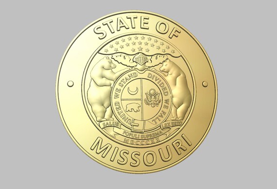 Missouri Badge Center Logo STL Format 3d CNC Digital - Etsy