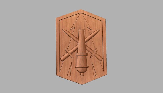 Craft Supplies & Tools 3d file CNC model 65th Field Artillery Brigade ...