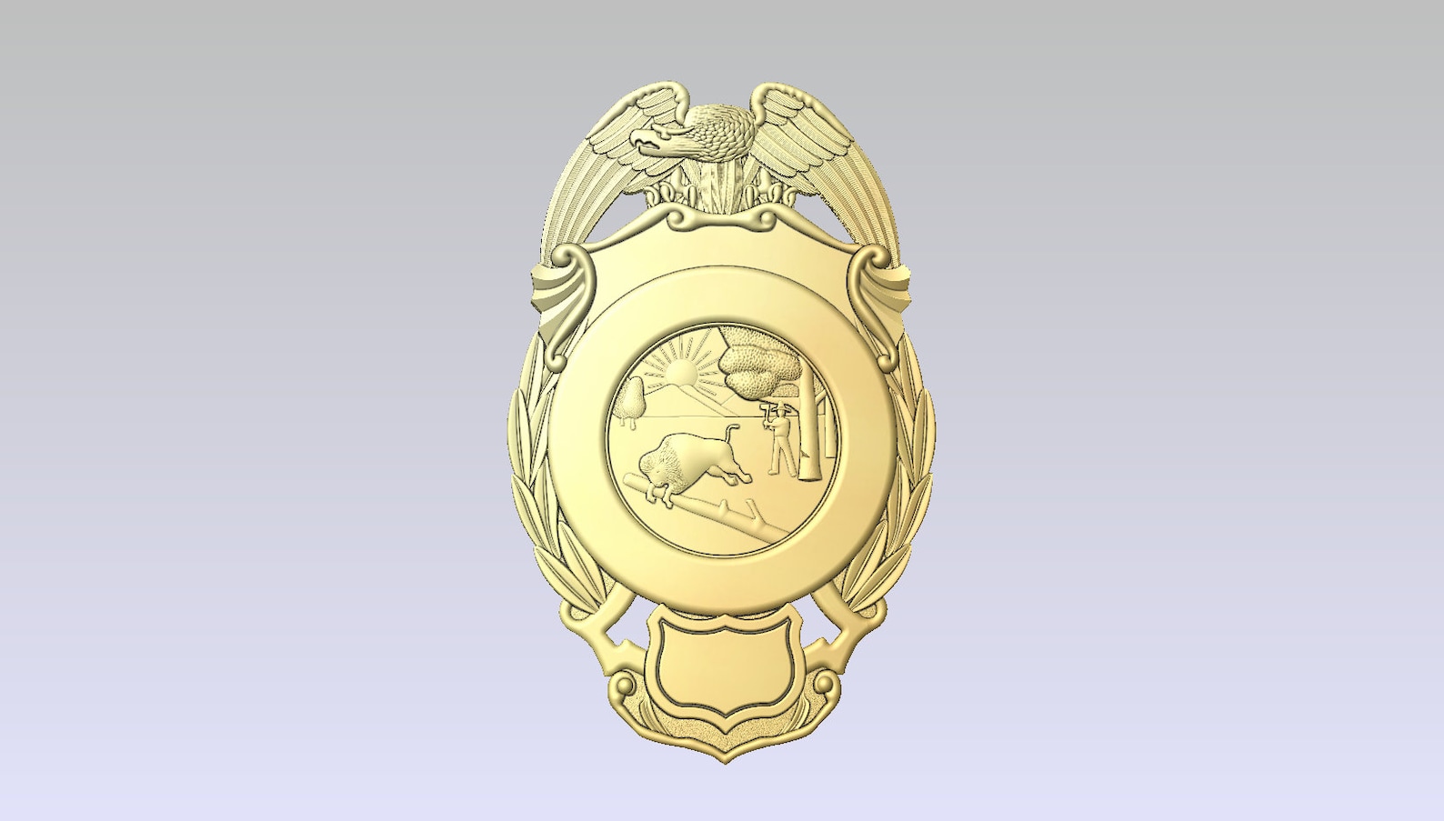 Indiana State Police Badge - STL Format - 3d CNC- Digital File Download ...