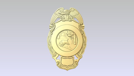 Indiana State Police Badge STL Format 3d CNC | Etsy