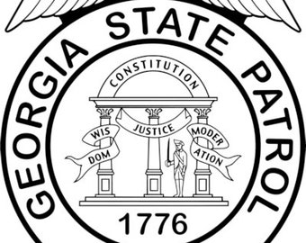 Ga State Patrol Badge Svg | Etsy