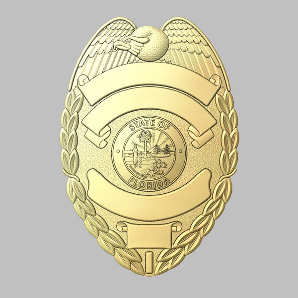 Florida Police Badge Svg - Etsy