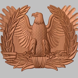 Rising Eagle - - STL Format - 3d CNC- Digital File Download - Not a ...