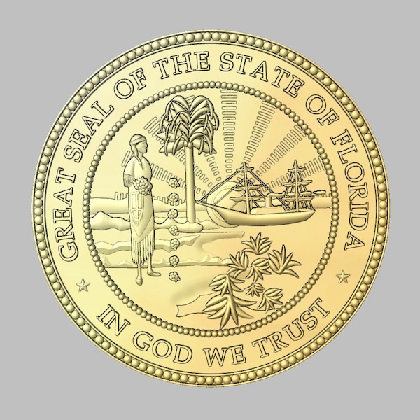 Florida State Seal - Etsy