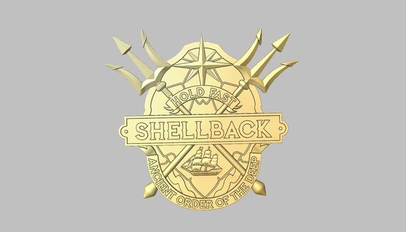 3d file CNC model The Ancient Order of the Deep Badge | Etsy
