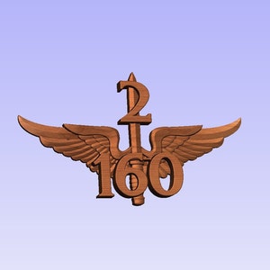 2/160th SOAR Logo 3d File CNC Model Digital File Download Not a ...