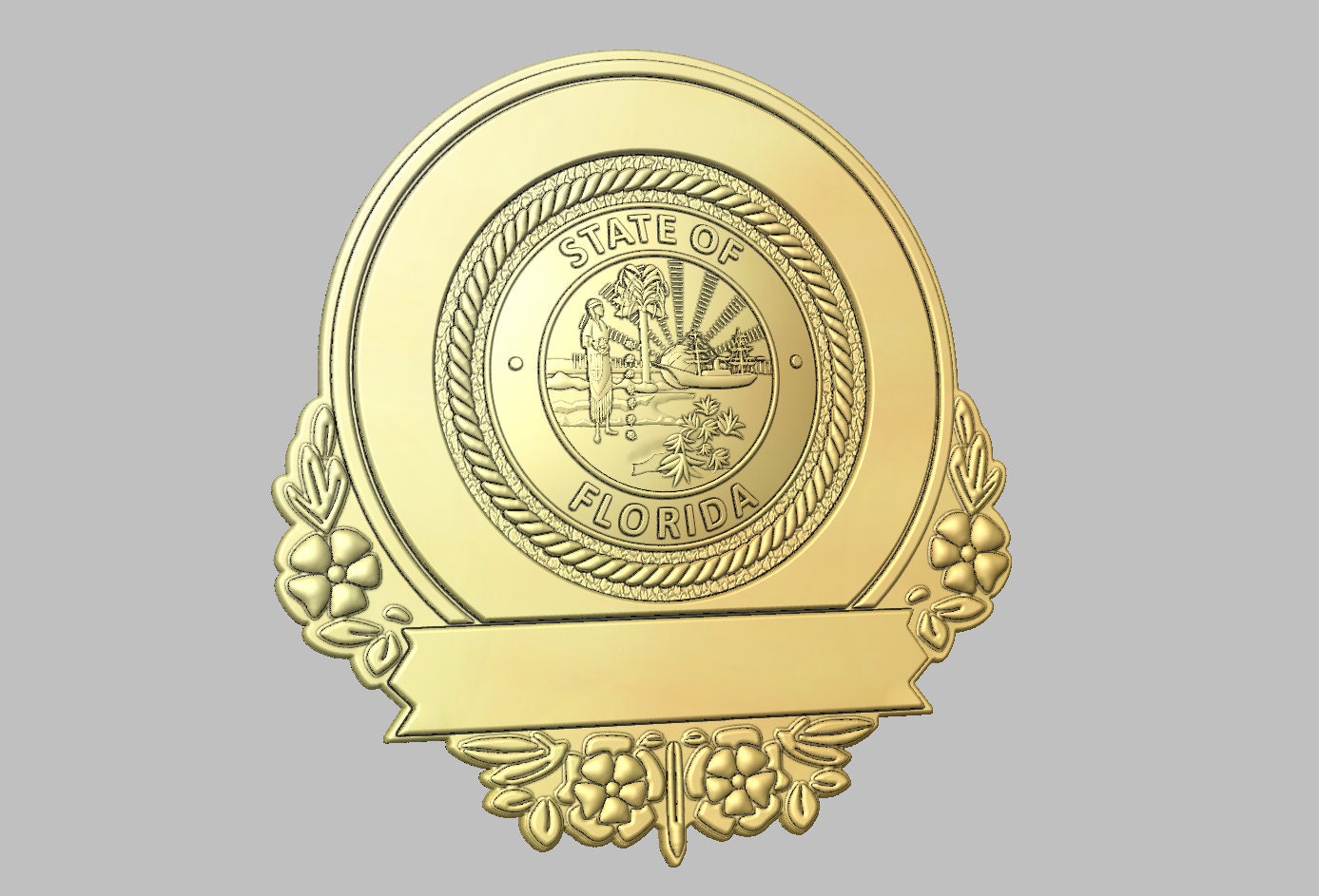 Florida State Trooper Badge 3d file STL | Etsy