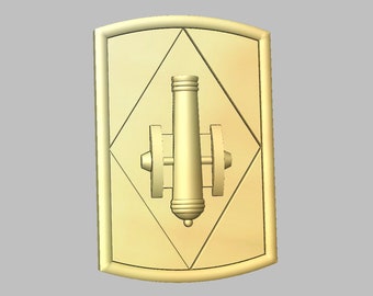 3d File CNC Model 17th Field Artillery Brigade Patch | Etsy