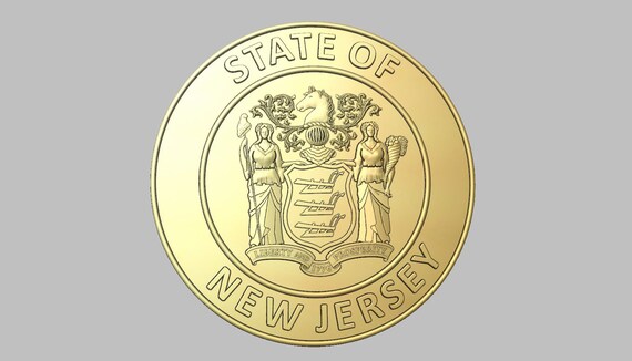 New Jersey Badge Center Logo STL Format 3d CNC Digital - Etsy