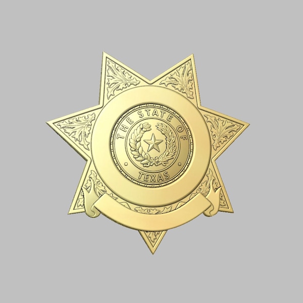 7 Point Star Badge Svg - Etsy