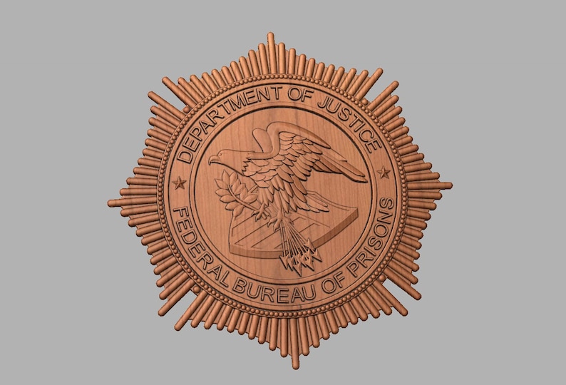 Federal Bureau of Prison Badge Plaque - Etsy
