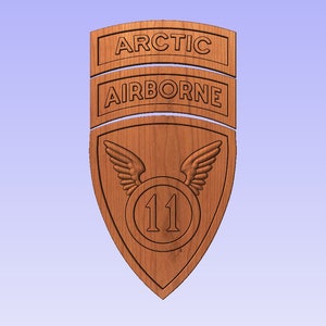 3d File CNC Model 11th Division Patch Digital File Download - Etsy