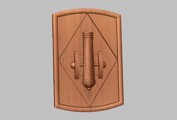Craft Supplies & Tools 3d file CNC model 65th Field Artillery Brigade ...