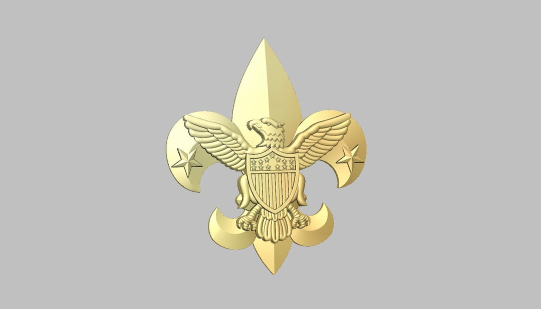 3d File CNC Model -eagle Scout- Digital File Download - Not a Physical ...