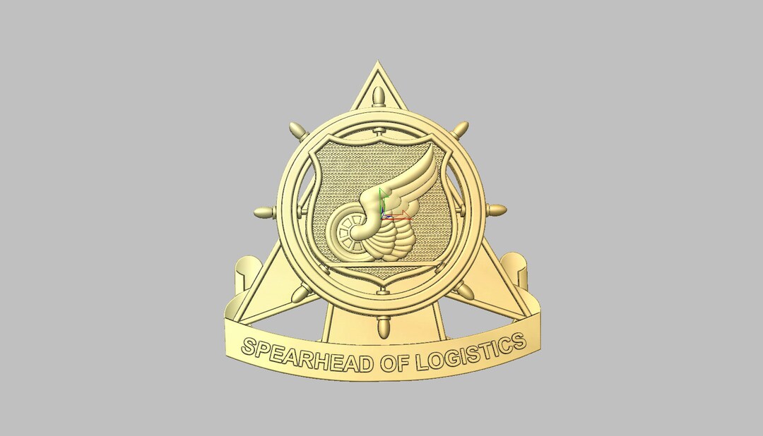 3d File CNC Model - Transportation Corps Regimental Crest- Digital File ...