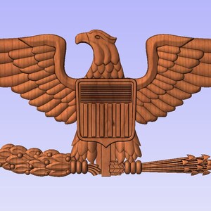 3d File CNC Model - Rank COL - Colonel - O6 - Digital File Download ...