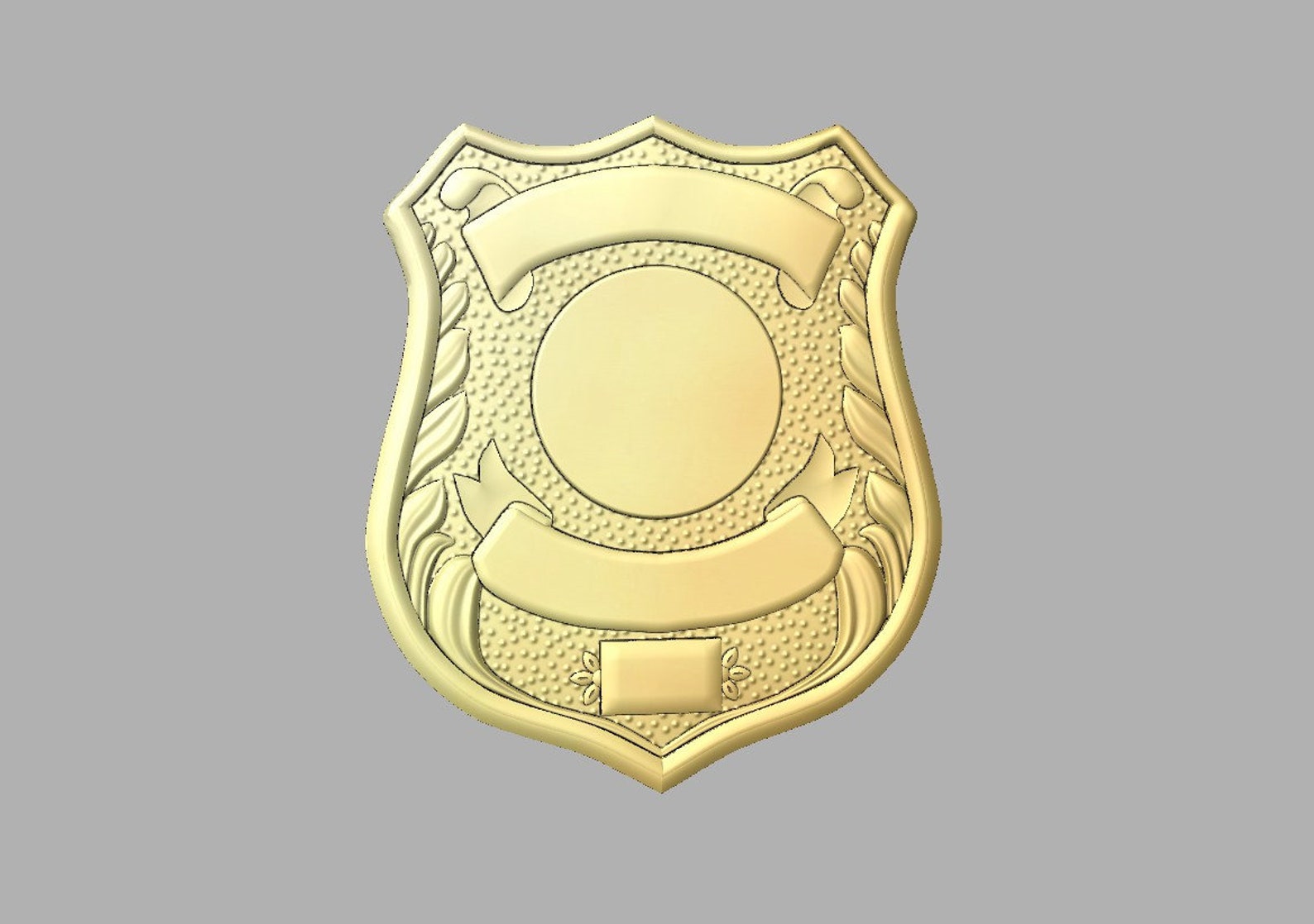 3d File CNC Model Police Fire Badge Type 13 Digital File - Etsy