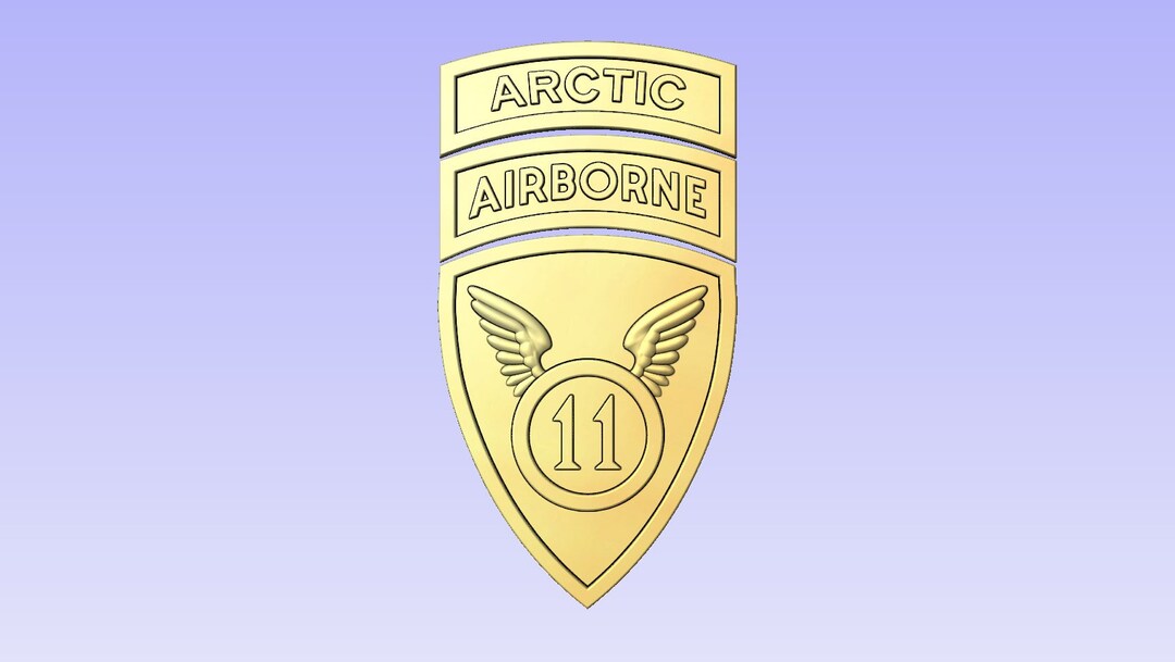 3d File CNC Model 11th Division Patch Digital File Download - Etsy