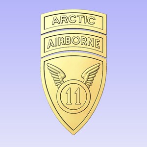 3d File CNC Model 11th Division Patch Digital File Download - Etsy