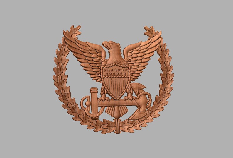 3d File CNC Model Command Ashore Insignia Digital File - Etsy