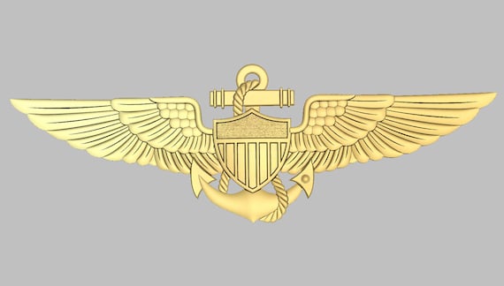 Naval Aviator Wings 3d File CNC Model - Etsy