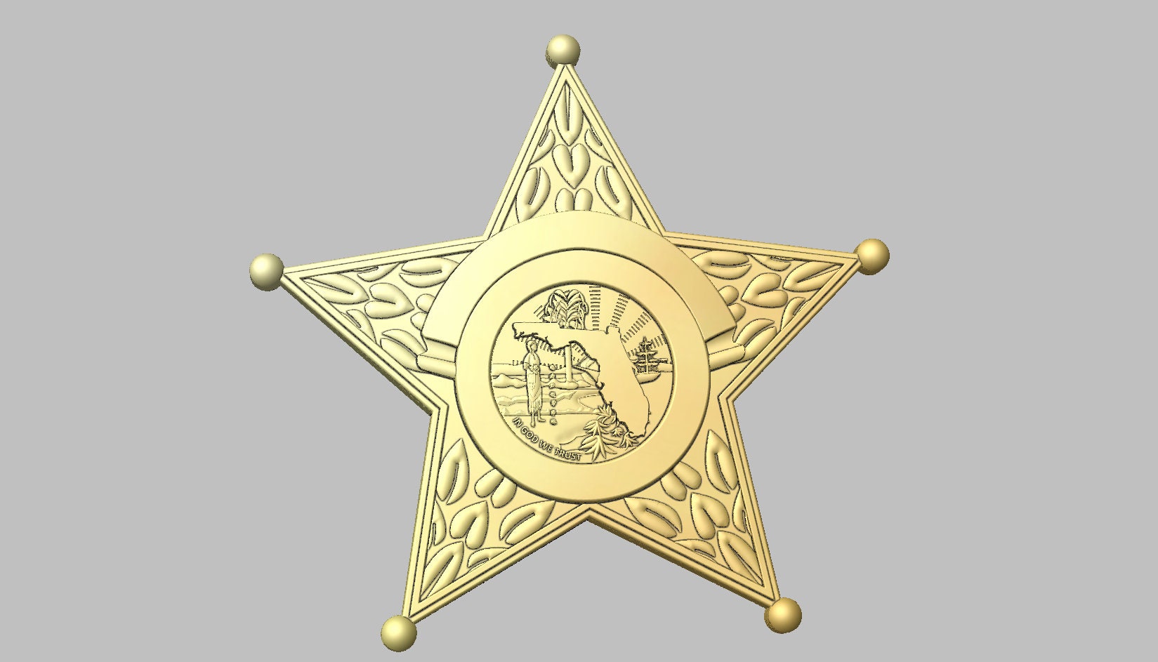 Blank Sheriff Star