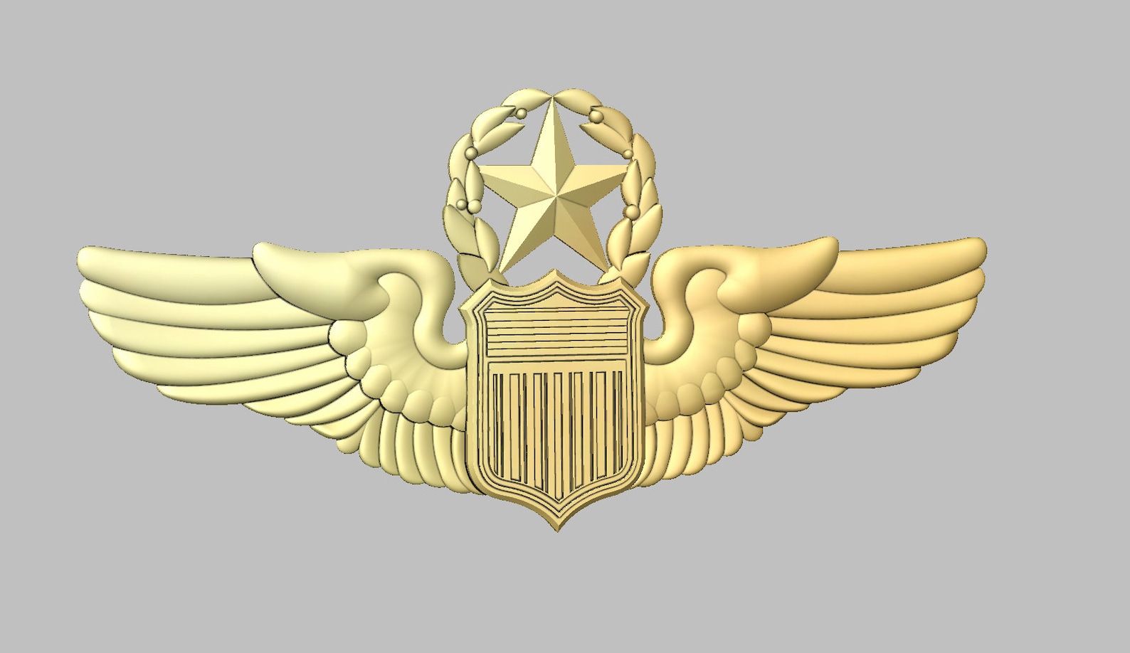 3d file CNC model AF Aviator Master Wings | Etsy