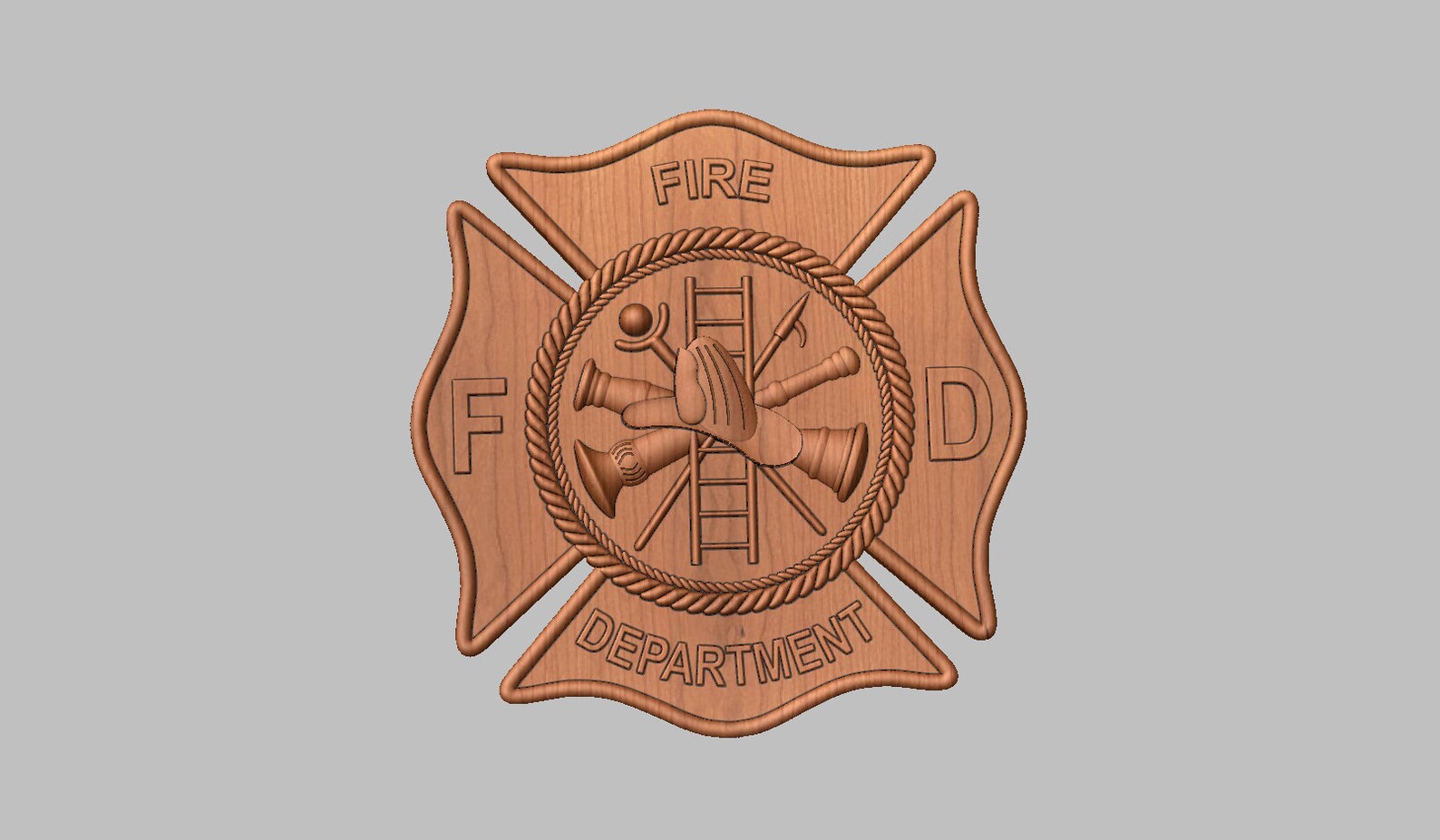 Fire Department Maltese cross 3d file CNC model | Etsy