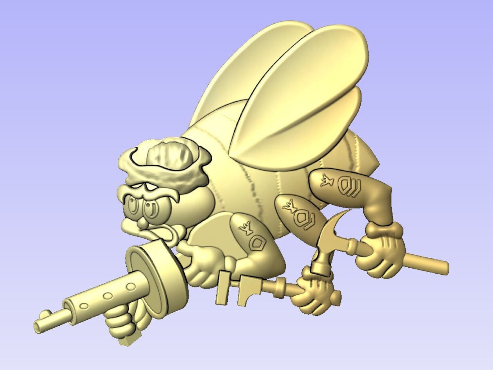 3d File CNC Model Seabees BEE Digital File Download Not a - Etsy