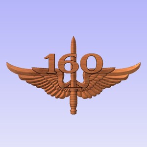160th SOAR Logo 3d File CNC Model Digital File Download Not a Physical ...