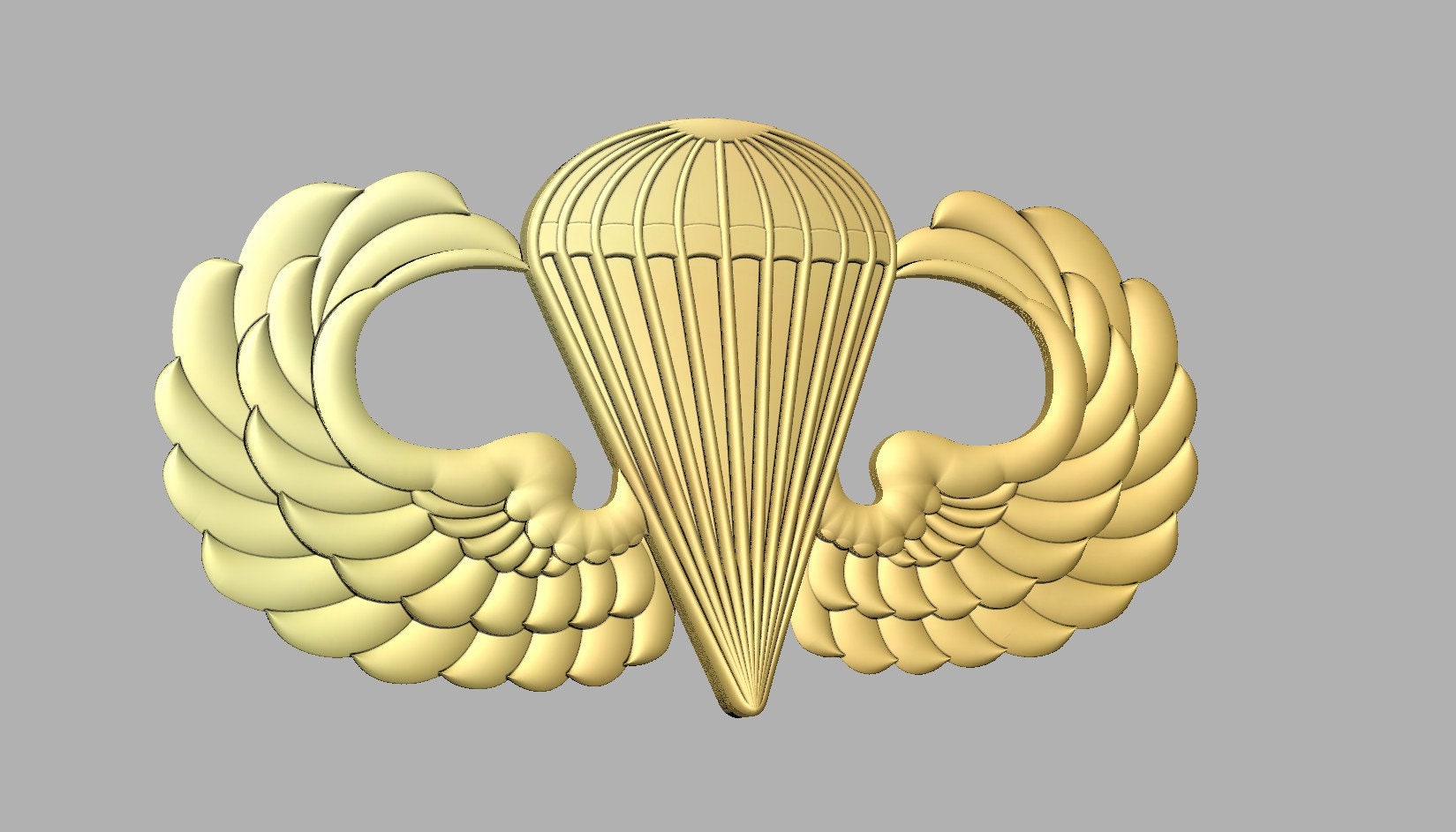 3d File CNC Model Parachutist Badges Digital File Download - Etsy