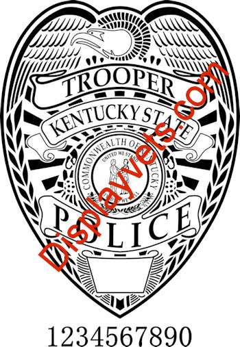 Kentucky State Police Badge - Vector DXF, AI and SVG File - Digital ...