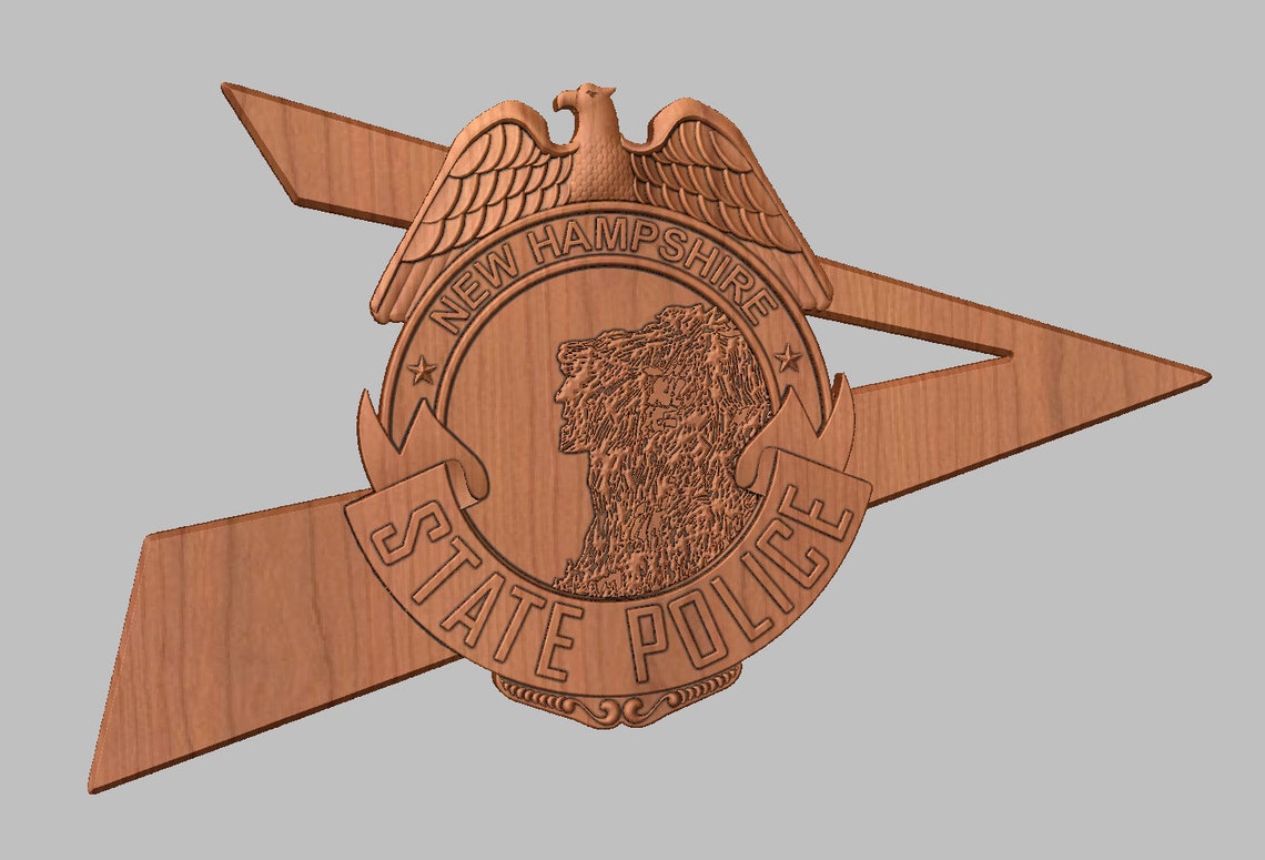 3d File CNC Model Police New Hampshire State Police Decal - Etsy