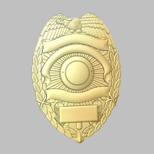 3d File CNC Model Police Badge Type 61 With a Wisconsin - Etsy