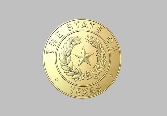Texas Badge Center Logo STL Format 3d CNC Digital File - Etsy