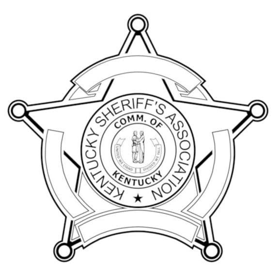 Kentucky Sheriff 5 Point Star Badge Vector DXF AI and SVG - Etsy
