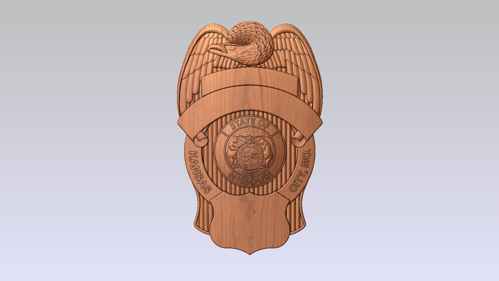 Kansas City Missouri Police Badge - 3d File CNC Model, Digital Download ...