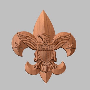 3d File CNC Model -eagle Scout- Digital File Download - Not a Physical ...