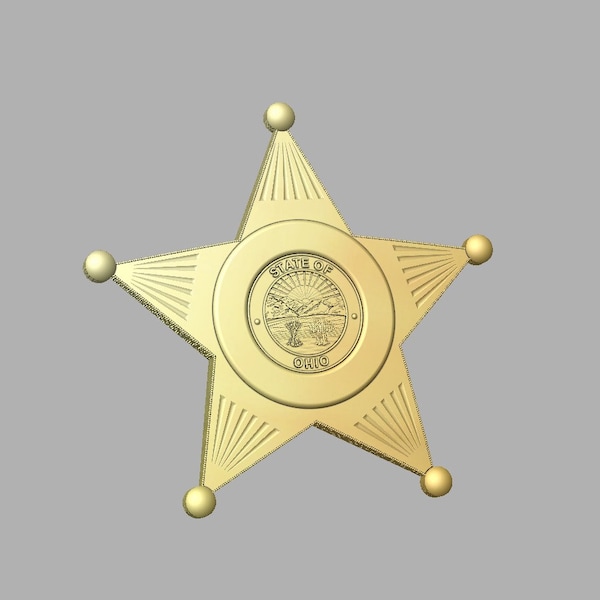 Ohio Sheriff's Badge - Etsy