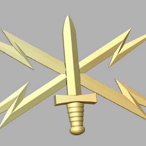 3d File CNC Model Cyber Branch Insignia Digital File Download Not a ...