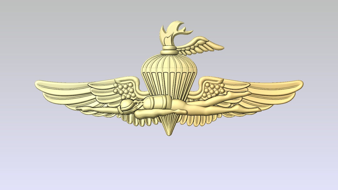 3d File CNC Model - Force Recon Badge - Digital File Download - Not a ...