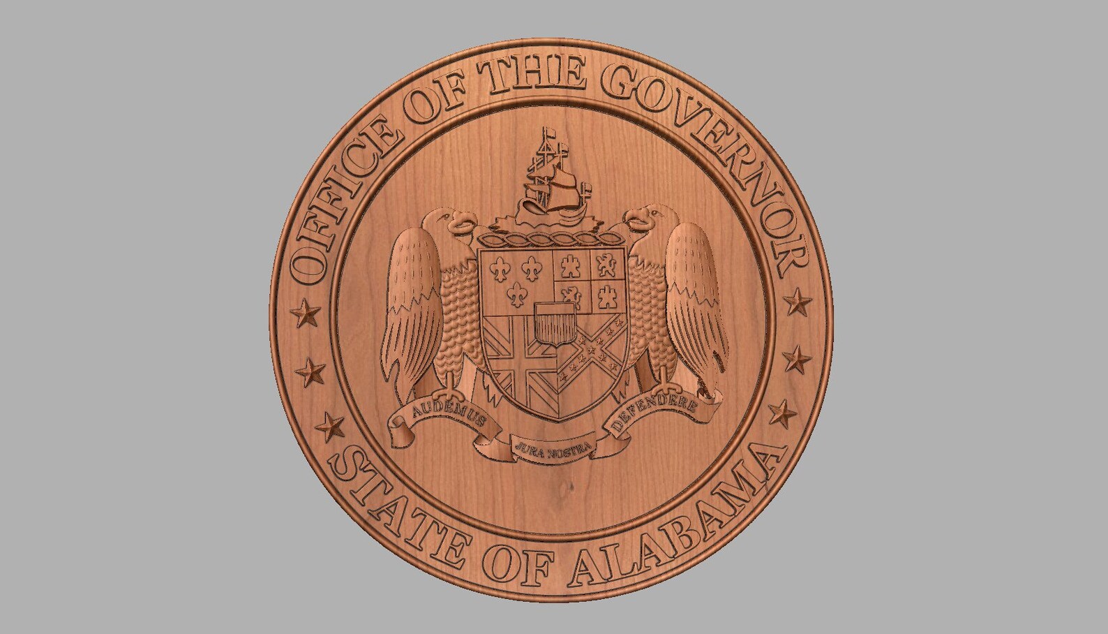 Alabama Office of the Governor Seal - - STL Format - 3d CNC- Digital ...