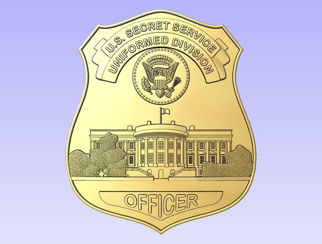 3d File CNC Model - U.S. Secret Service Uniform Badge- Digital File ...