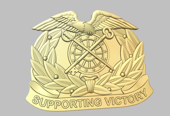 3d file CNC model Quartermaster Regimental Corps Crest | Etsy