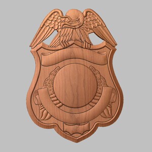 3d File CNC Model - Badge Type 54- Digital File Download - Not a ...