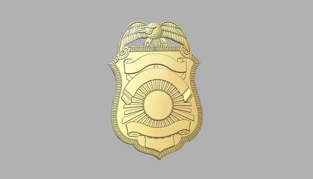 3d File CNC Model - Police - Fire Badge Type 21- Digital File Download ...