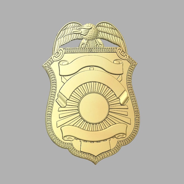 Michigan Police Badge Template - Etsy