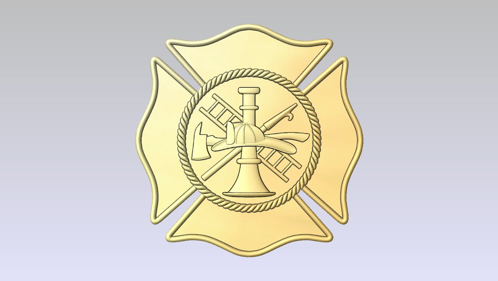 Fire Department Maltese Cross - 3d File CNC Model- Digital File ...